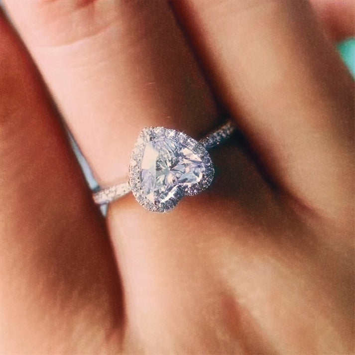 Crystal Heart Ring – Pretty for Girls